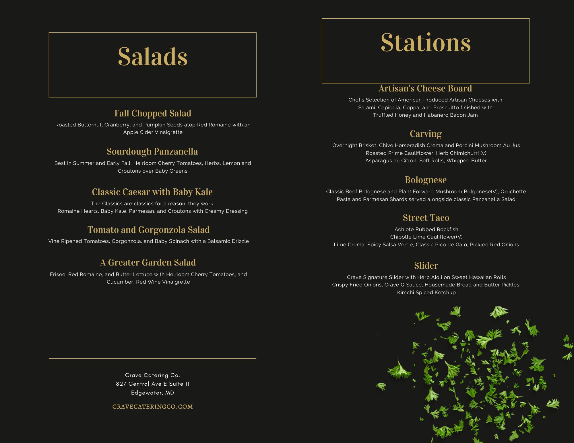 Standard Menu 3 (1) – Crave Catering Co